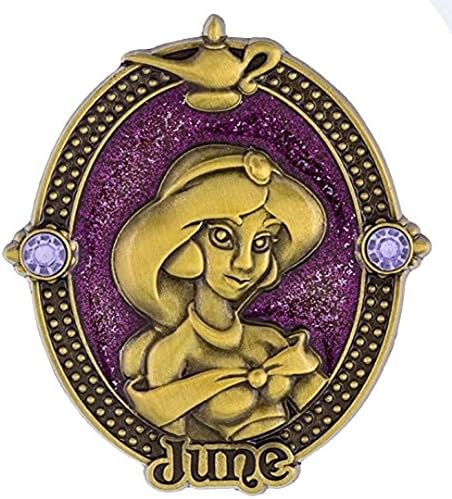 Amazon.com: Disney Parks Princess Birthday Birthstone Pin - Jasmine ...
