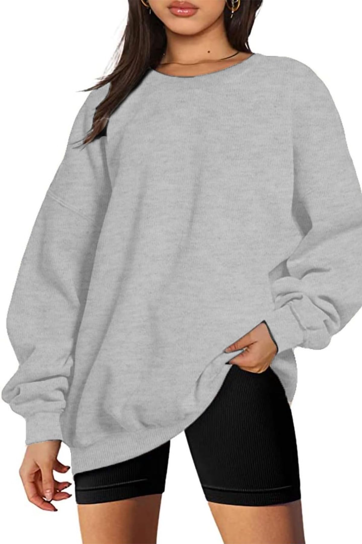 1 x Brand New GOLDPKF Womens Jumpers Longline Oversized Fleece ...