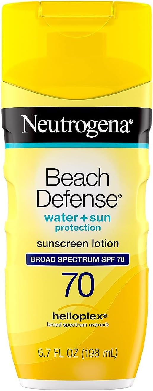 Amazon.com: Neutrogena Beach Defense Water-Resistant Face & Body SPF 70 ...