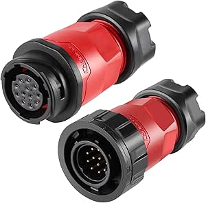 CNLINKO YM-20 12 Pin Waterproof Connector, IP67 Circular Connector, M20 Power Data Connector ...