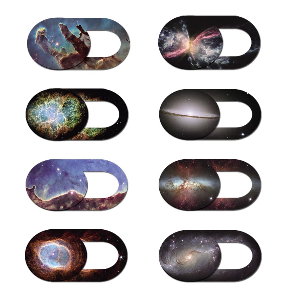 Amazon.com: Laptop Camera Cover Slide 8 Pack Space Photos, Webcam Cover ...