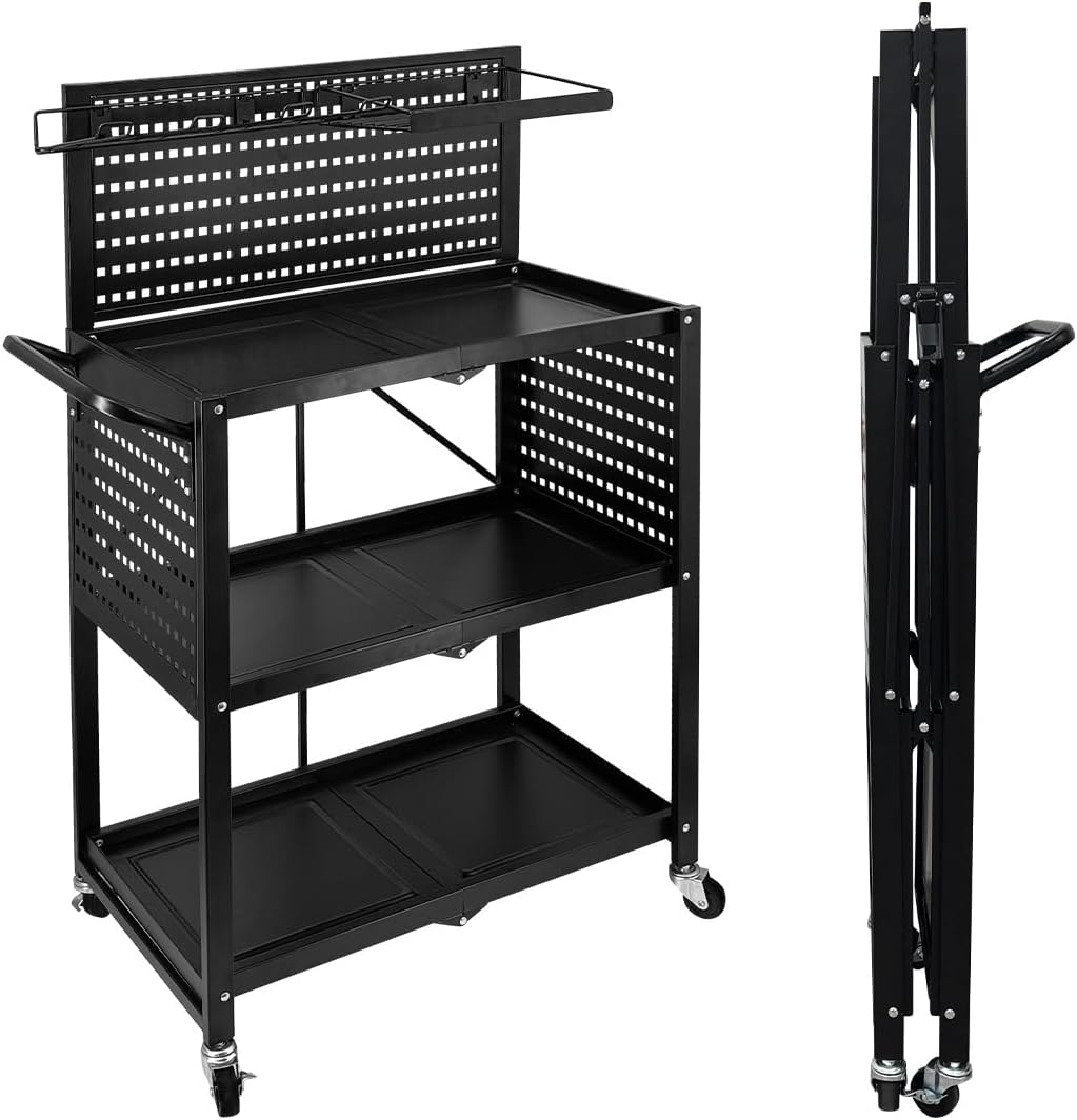 Amazon.com: KodMtiz Mobile AV Cart with Locking Cabinet & Wheels, Heavy ...
