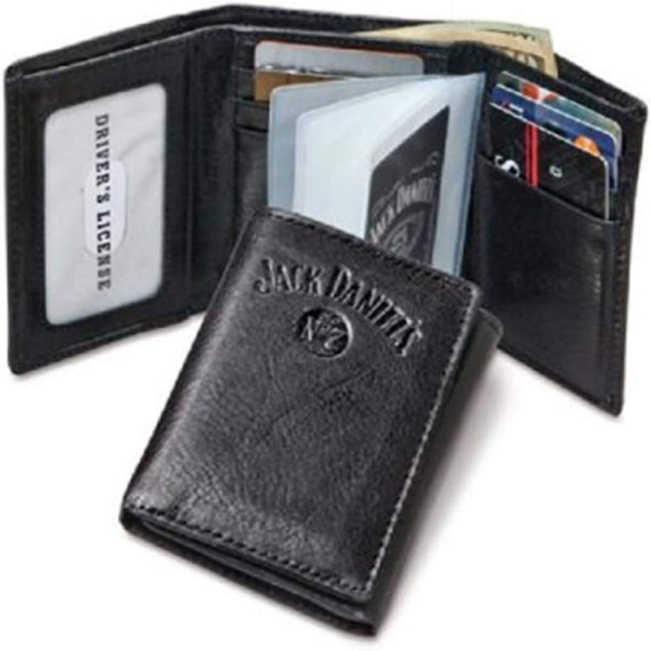 Jack Daniels Men's Daniel's Tri-Fold Wallet Black One Size at Amazon ...