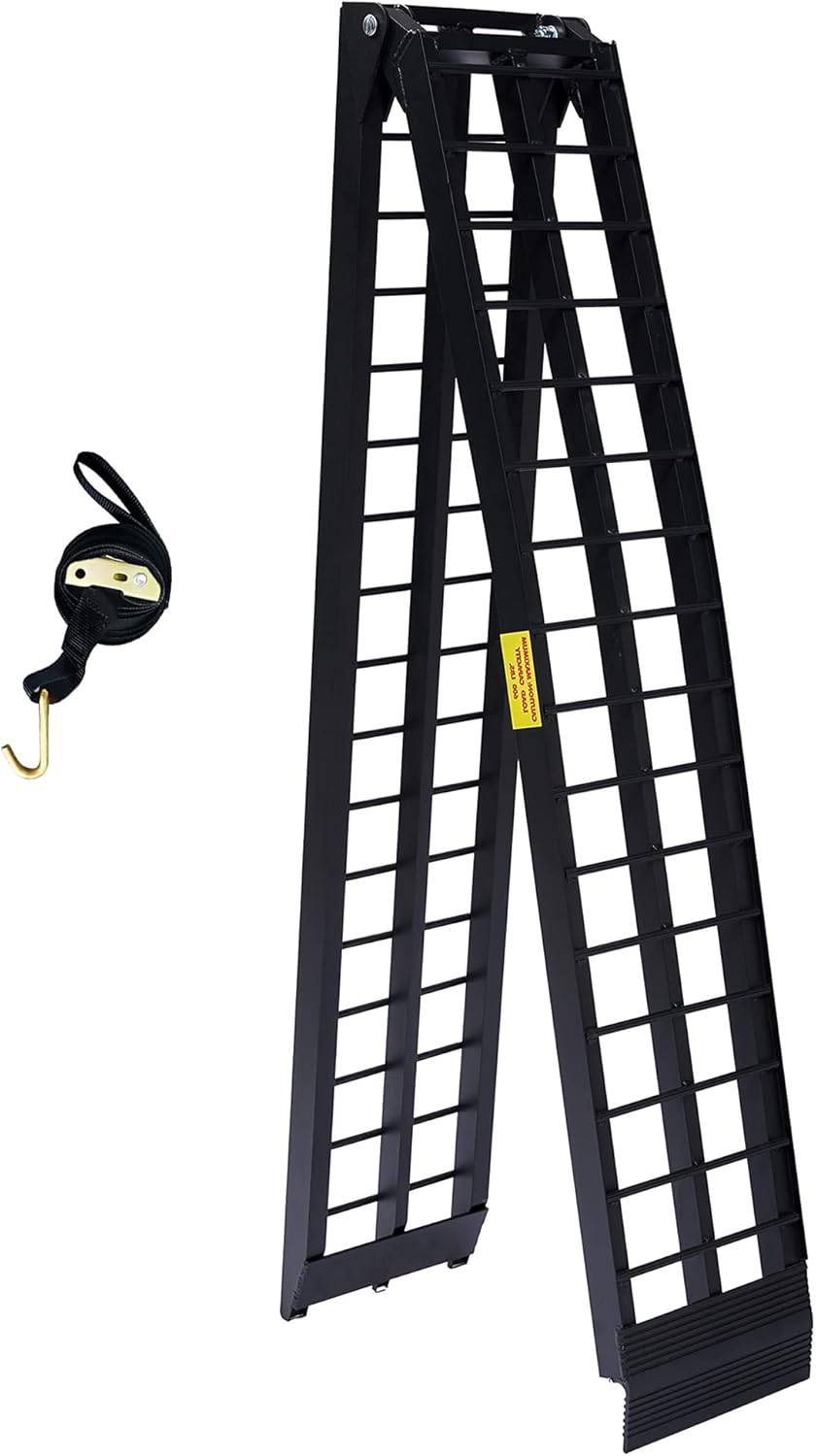 Amazon.com: TaiH Leo 10ft Motorcycle Ramp - 600lb Capacity - Portable ...