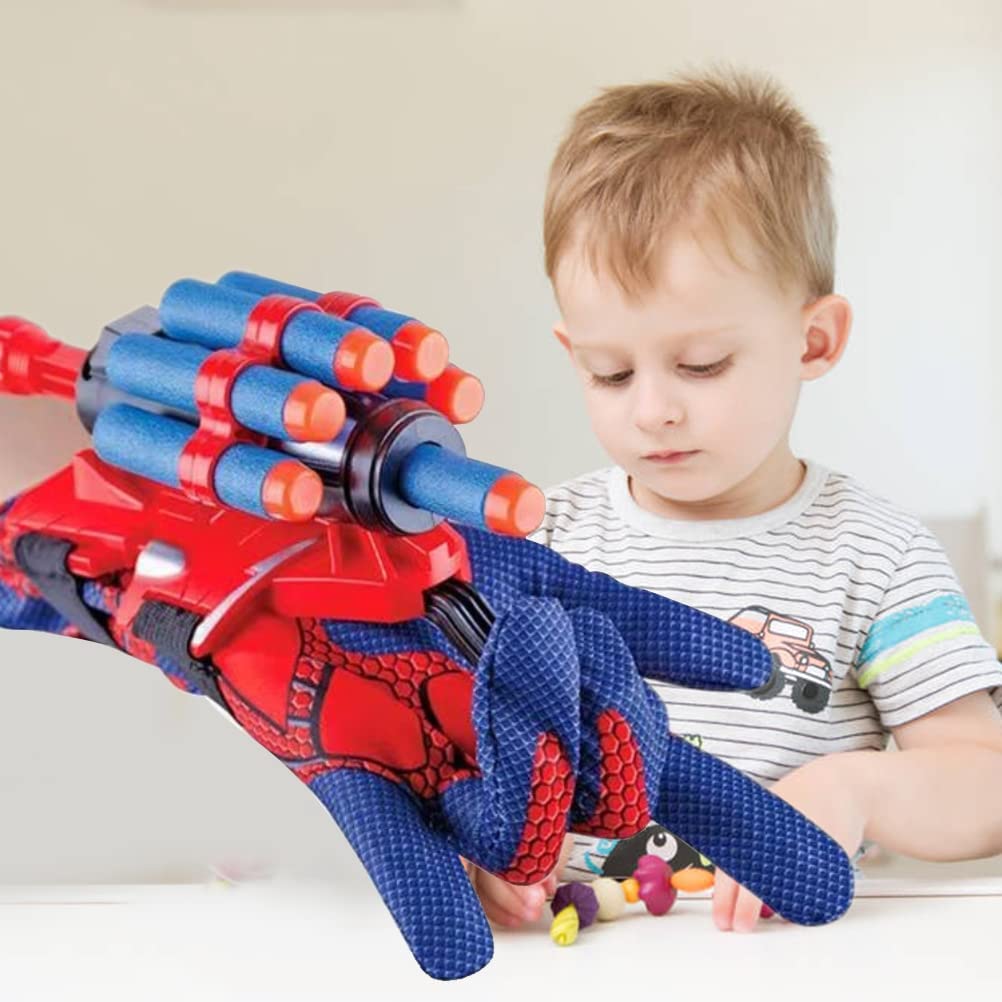 Buy Launcher Gloves for Spiderman, Super Hero Web Shooter for Kids ...