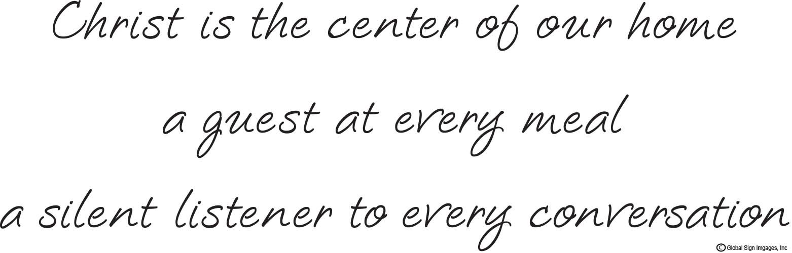 Bible Verse Wall Decals Christ Is The Center Of Our | Desertcart INDIA
