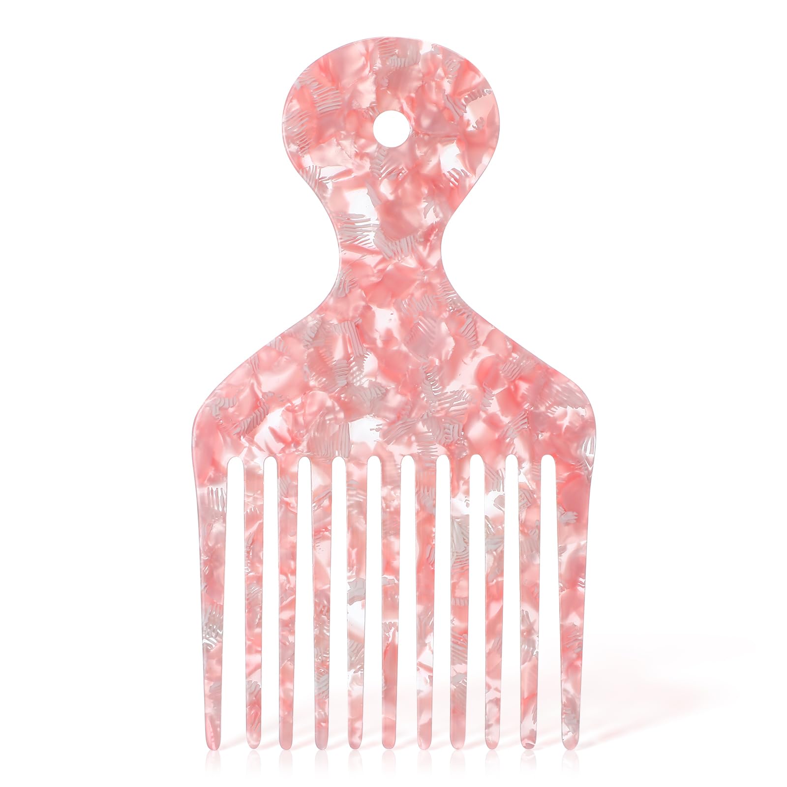 Amazon.com : Ptwola Wide Tooth Afro Hair Pick Comb Wide Teeth Plastic ...