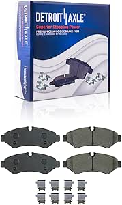 Amazon.com: Detroit Axle - Rear Brake Pads for 2019-2020 Freightliner Sprinter 1500 2500, 2019 ...