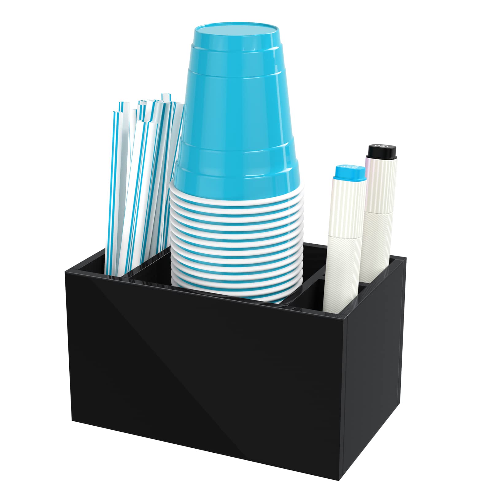 Amazon.com: BOSSCASA Cup Holder with Marker Slot, Party Cup Dispenser ...