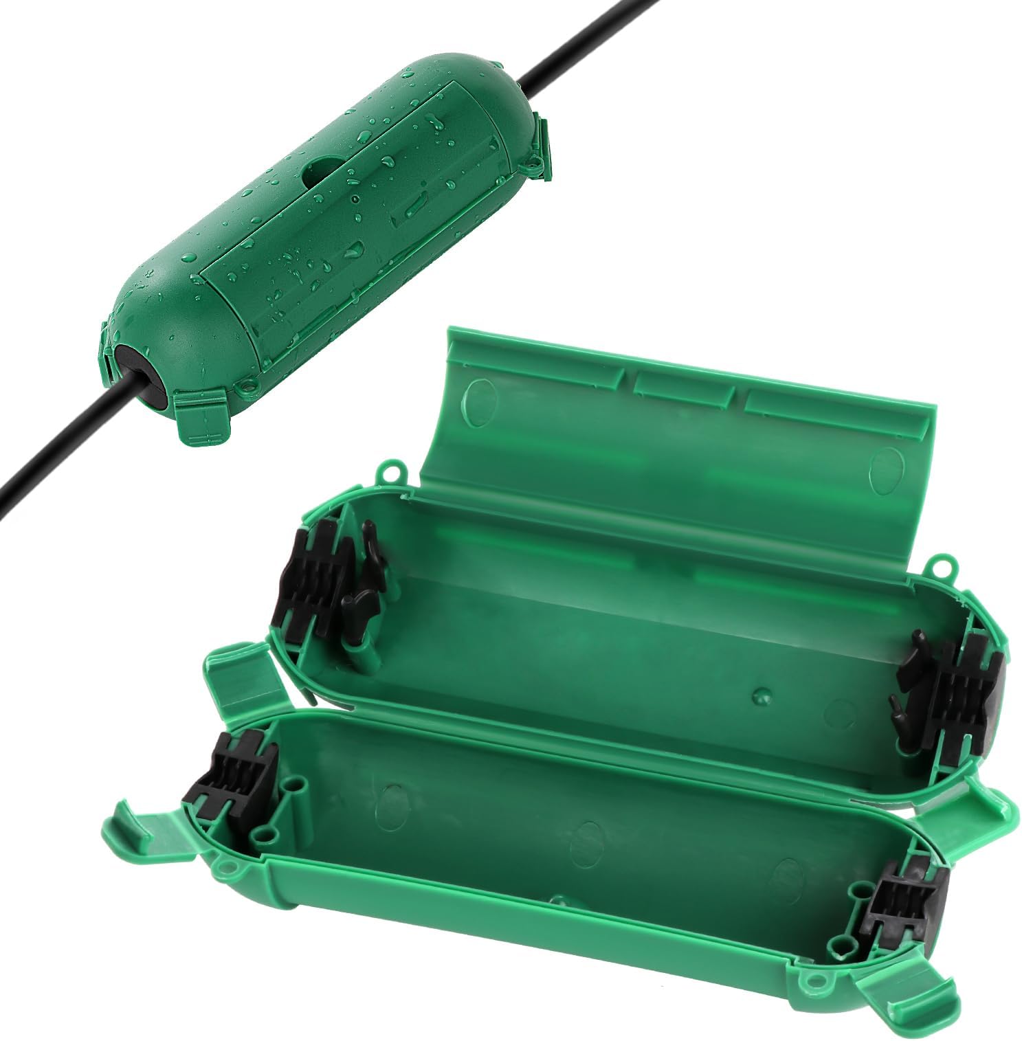 Lot de 2 boîtes de jonction étanches IP68 pour câble électrique 2 voies ...