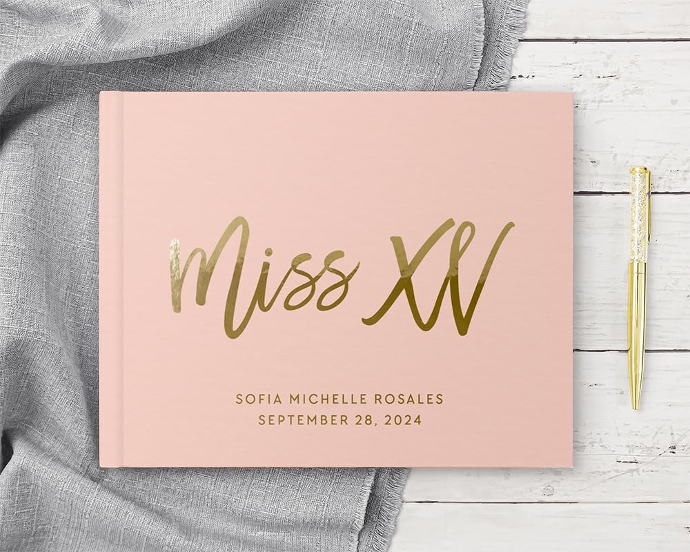 Amazon.com: Quinceanera Guest Book Mis Quince Sweet 15 Birthday for ...