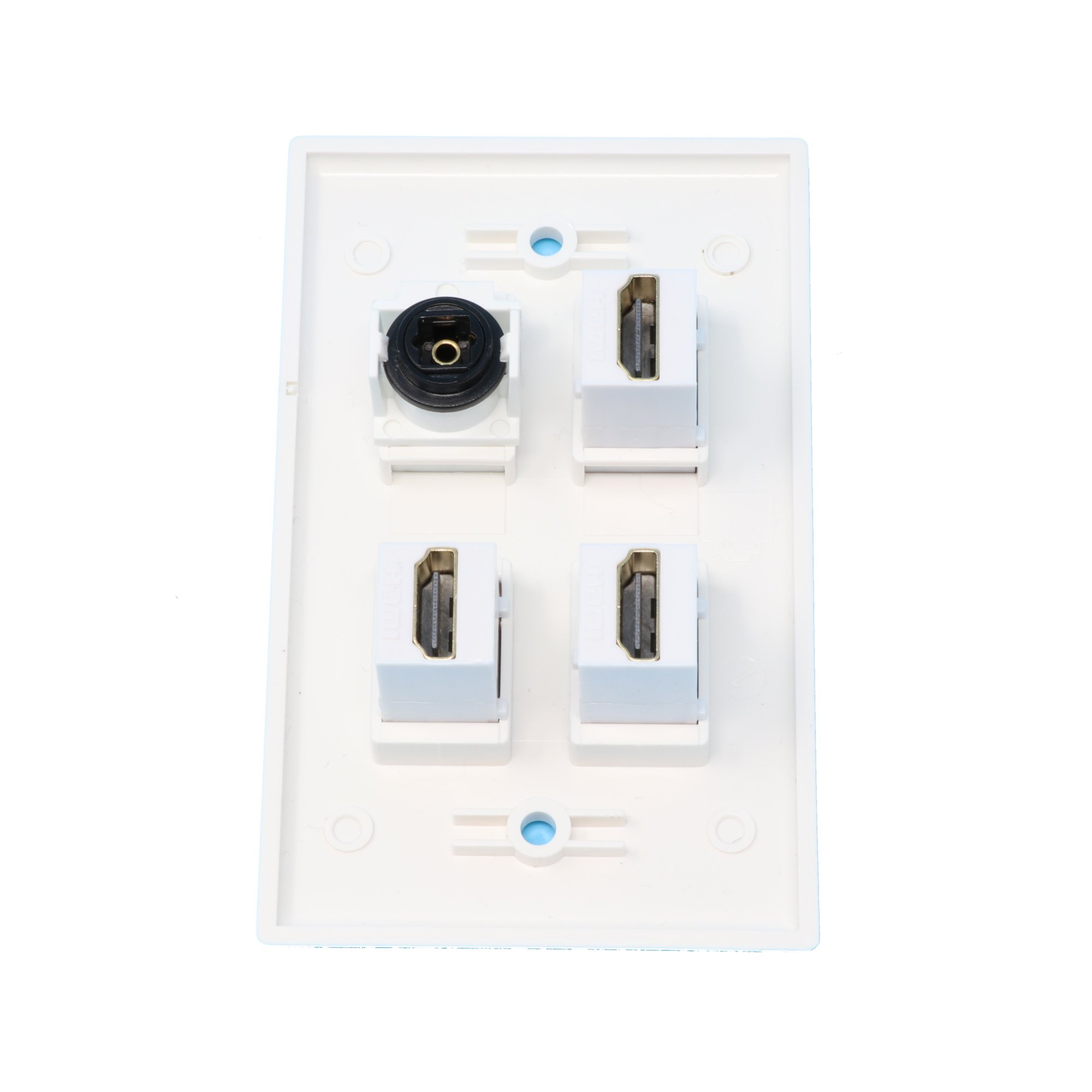 Optical Digital Audio Wall Plate RiteAV Wall Plate - 3 HDMI, RCA Audio ...