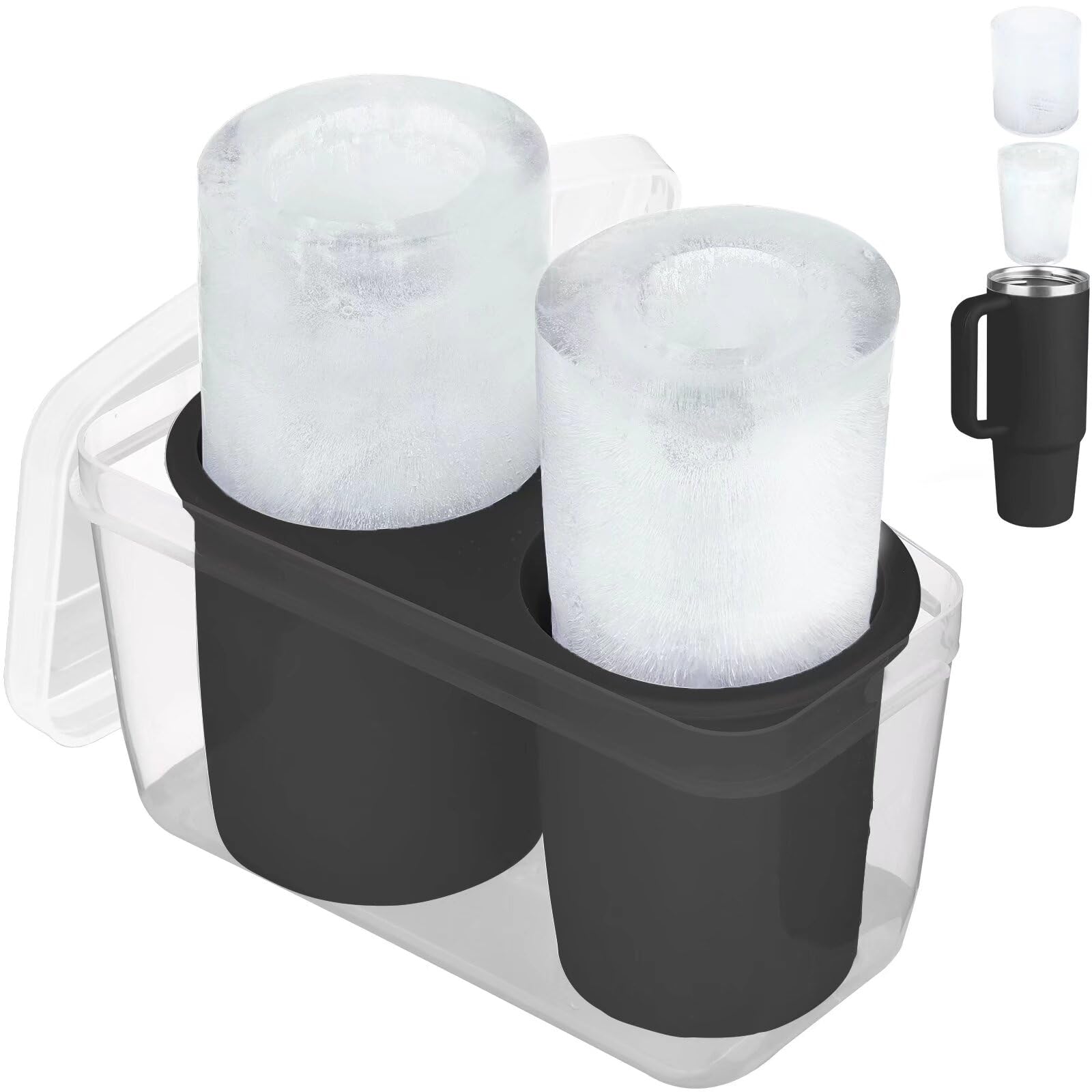 Amazon.com: Ice Mold for Stanley Cup, Silicone Ice Cube Tray for ...