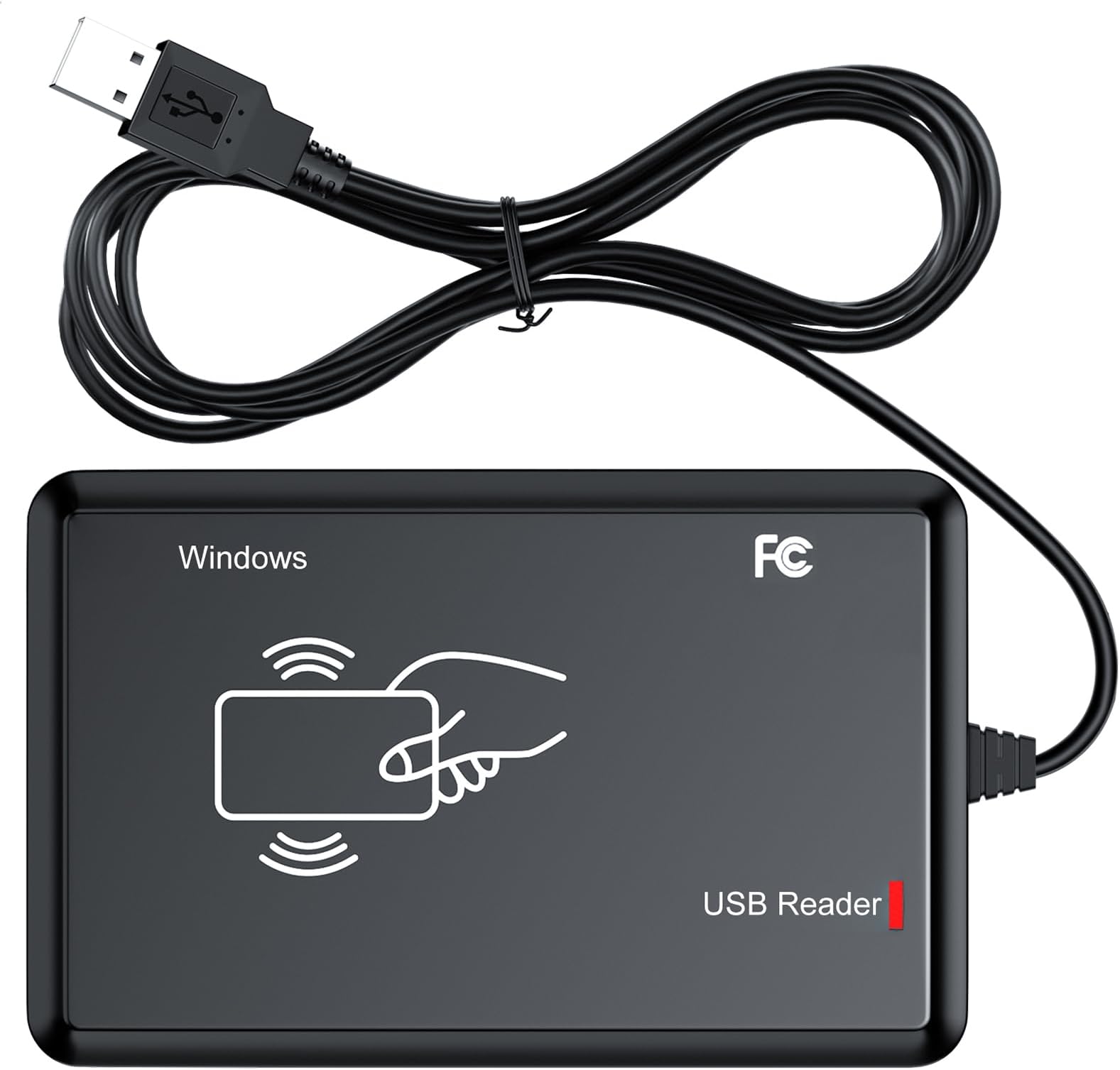 Amazon.com: Lector RFID, Ajfwm 125KHz/13.56Mhz Escáner RFID de doble ...