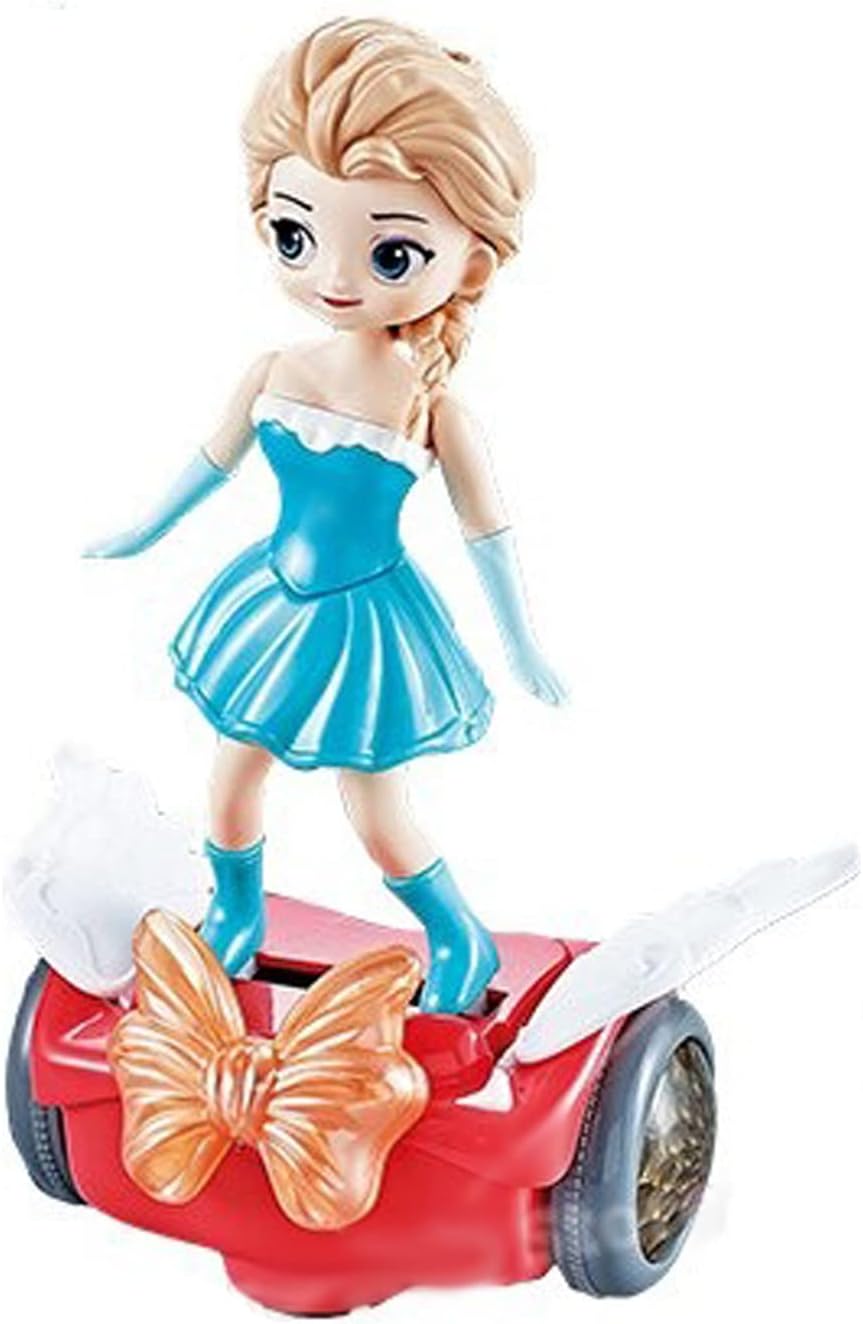 VGRASSP Ice Princess Balancing Car Toy Doll Interactive Revolving Cute ...