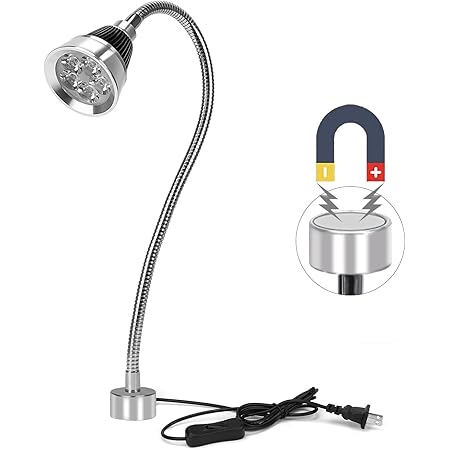 10W Magnetic Machine LED Work Light with Flexible Gooseneck and ...
