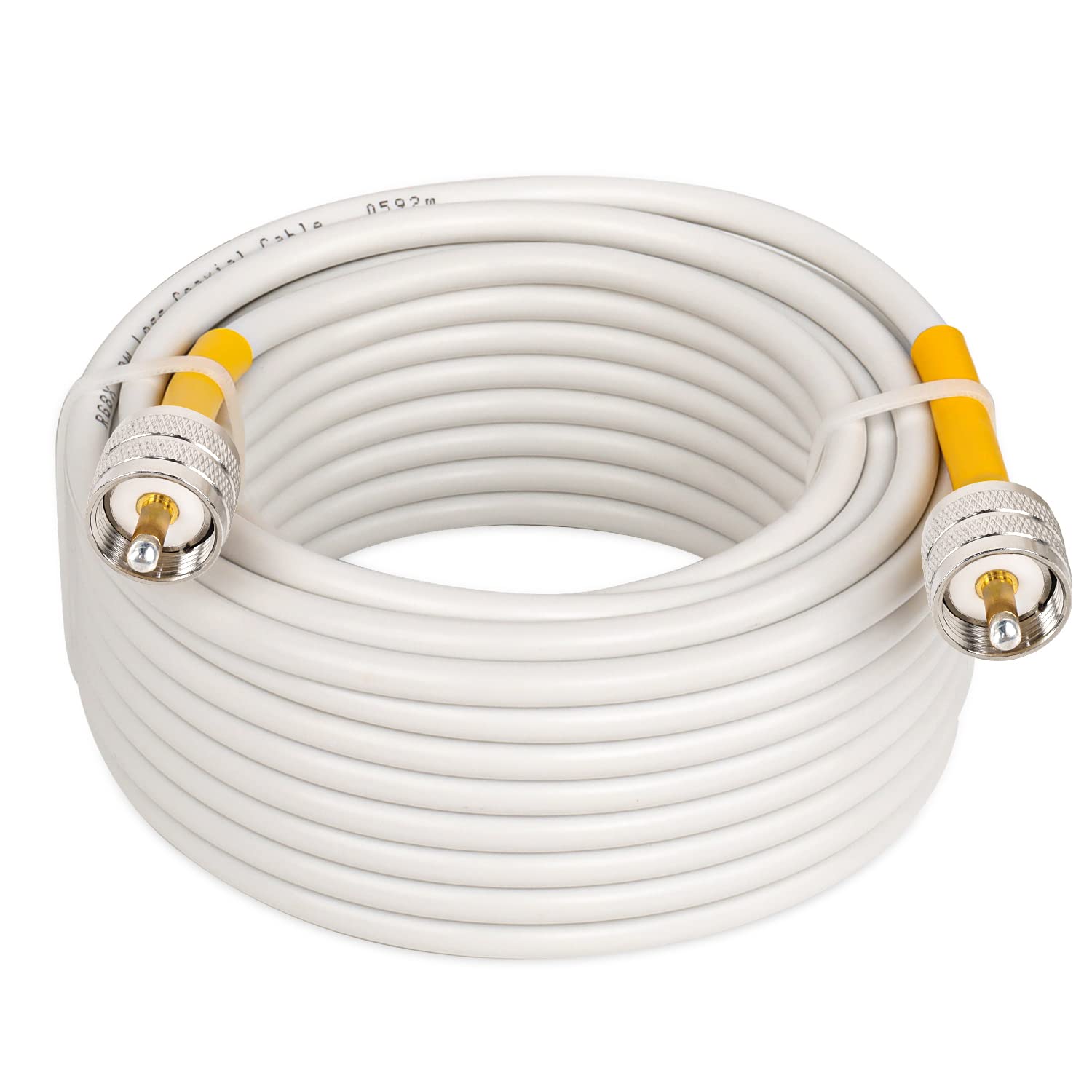 Cb Antenna Cable Rg8x Coaxial Cable 35ft Pvc White Marine | Desertcart ...