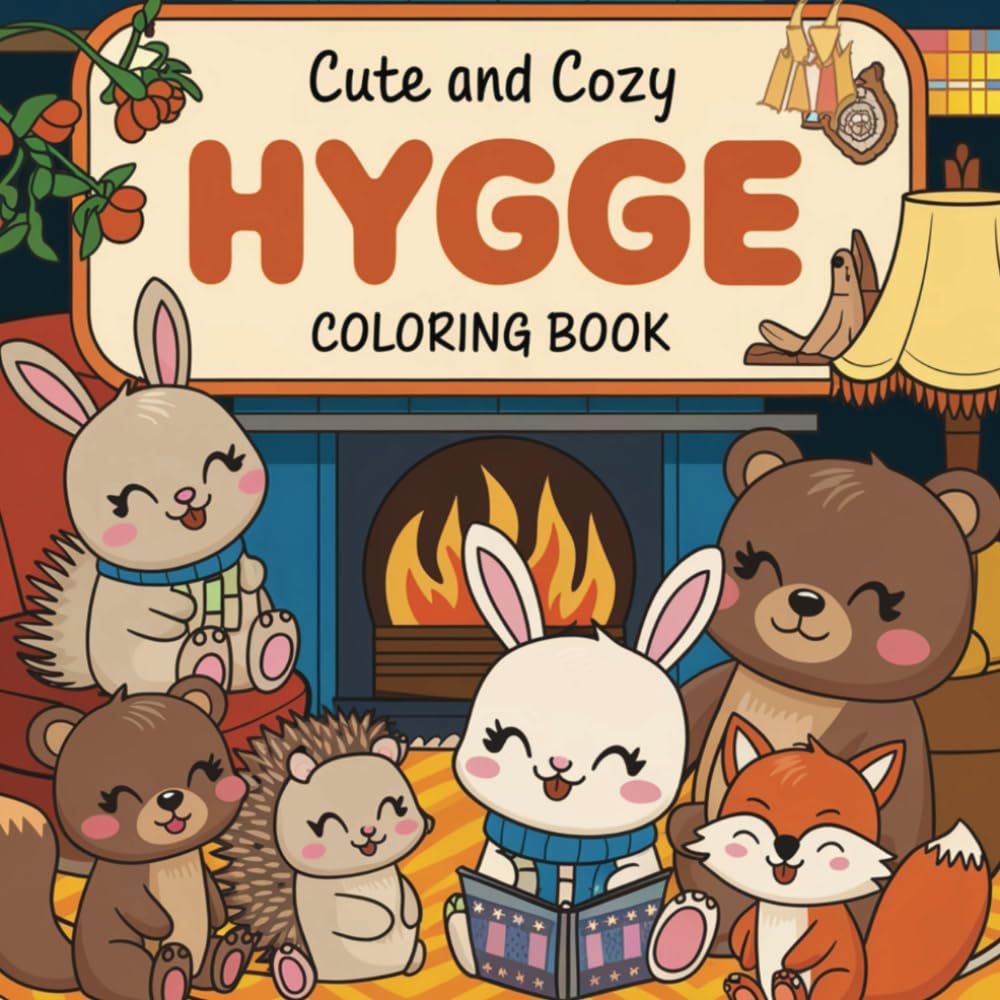 Fuzzy Hygge Cute And Cozy Coloring Pages : Buckner, Derrick, Publishing ...