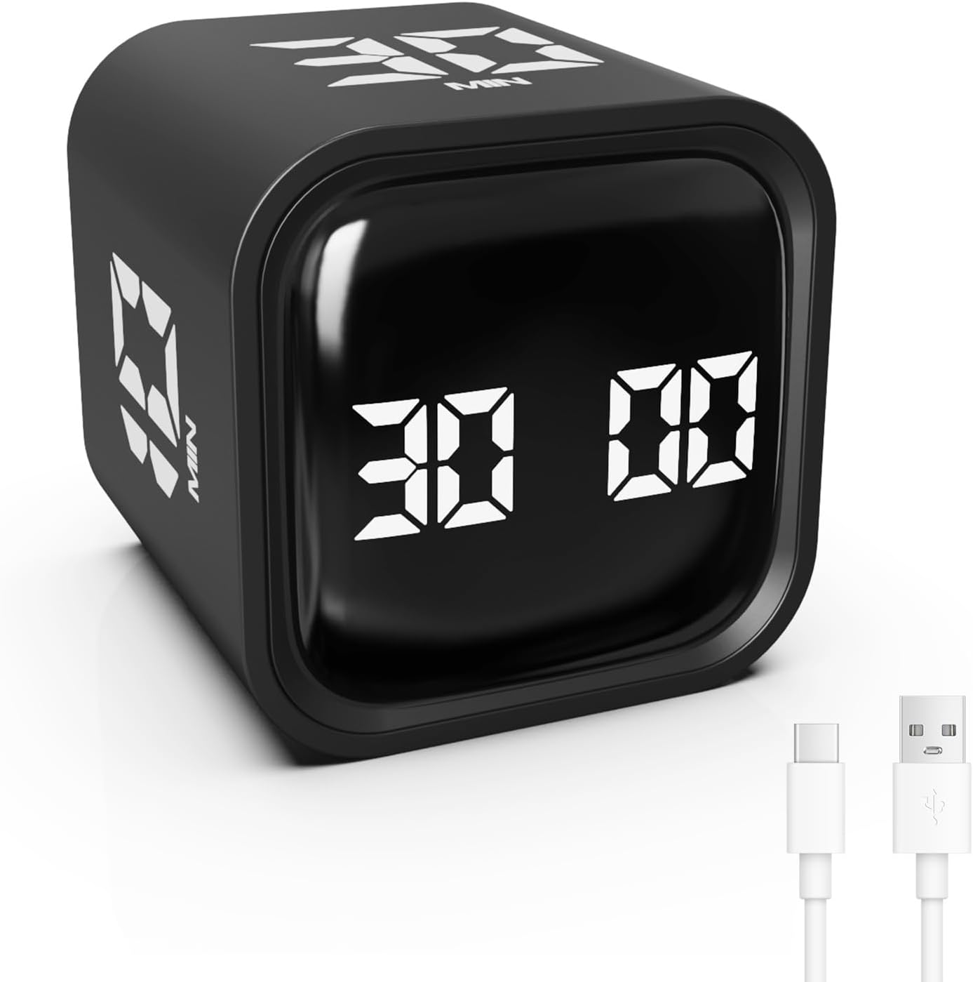 Amazon.com: Foyucool Digital Cube Productivity Timer - Rotating Pomodoro Timer with ...