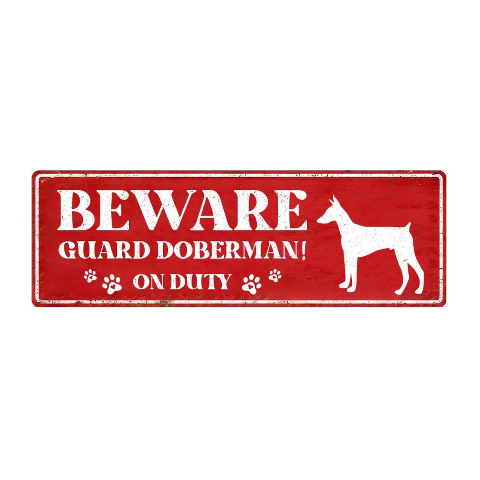 Doberman Guard Dog Signs