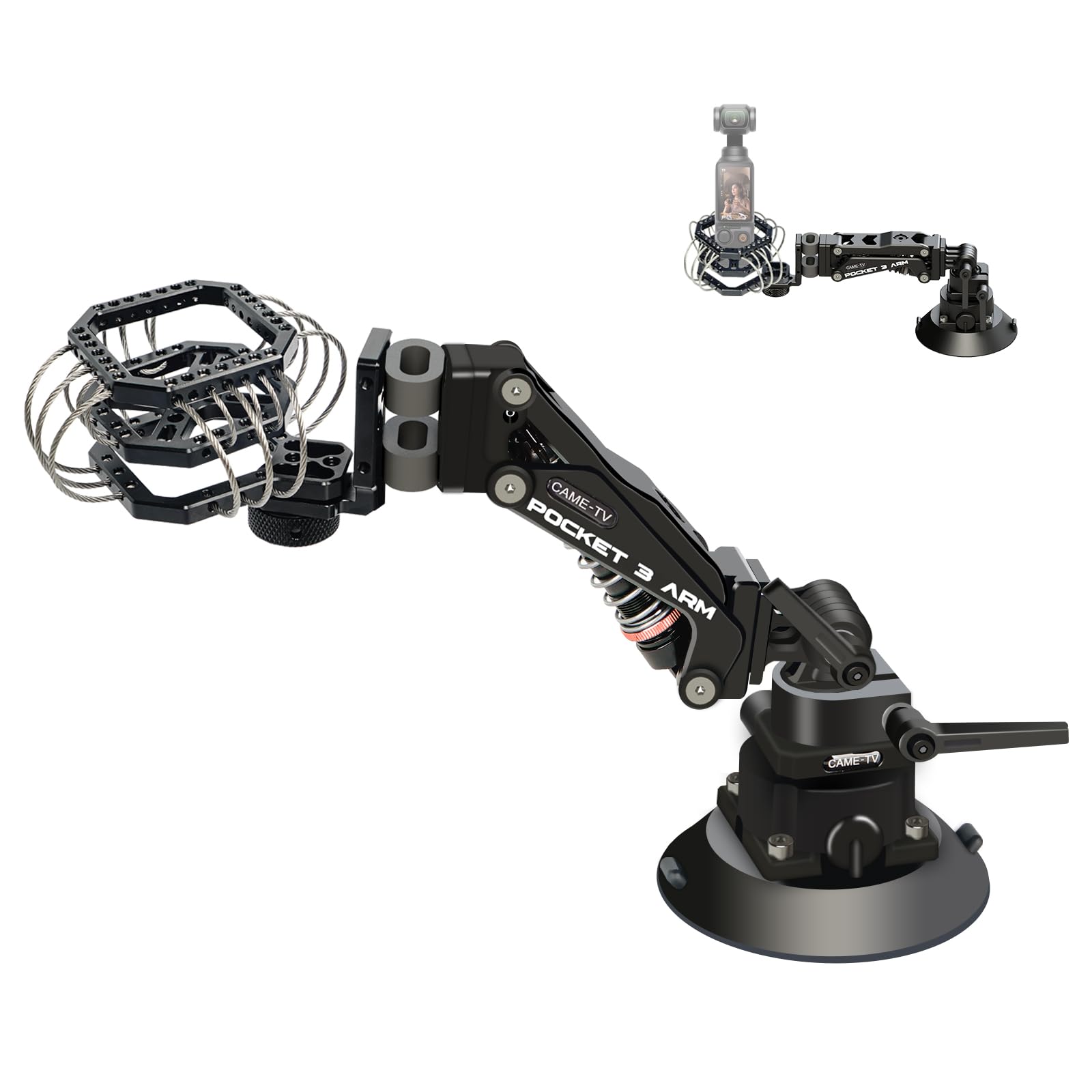 Amazon.com : Came-TV Shock Absorber Arm Car Camera Mount, Camera ...