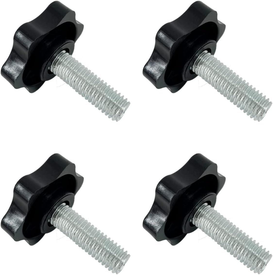 Amazon.com: VANROUG 4 PCS M8 x 25mm Star Hand Knob Tightening Screw Thread Replacement Hand ...