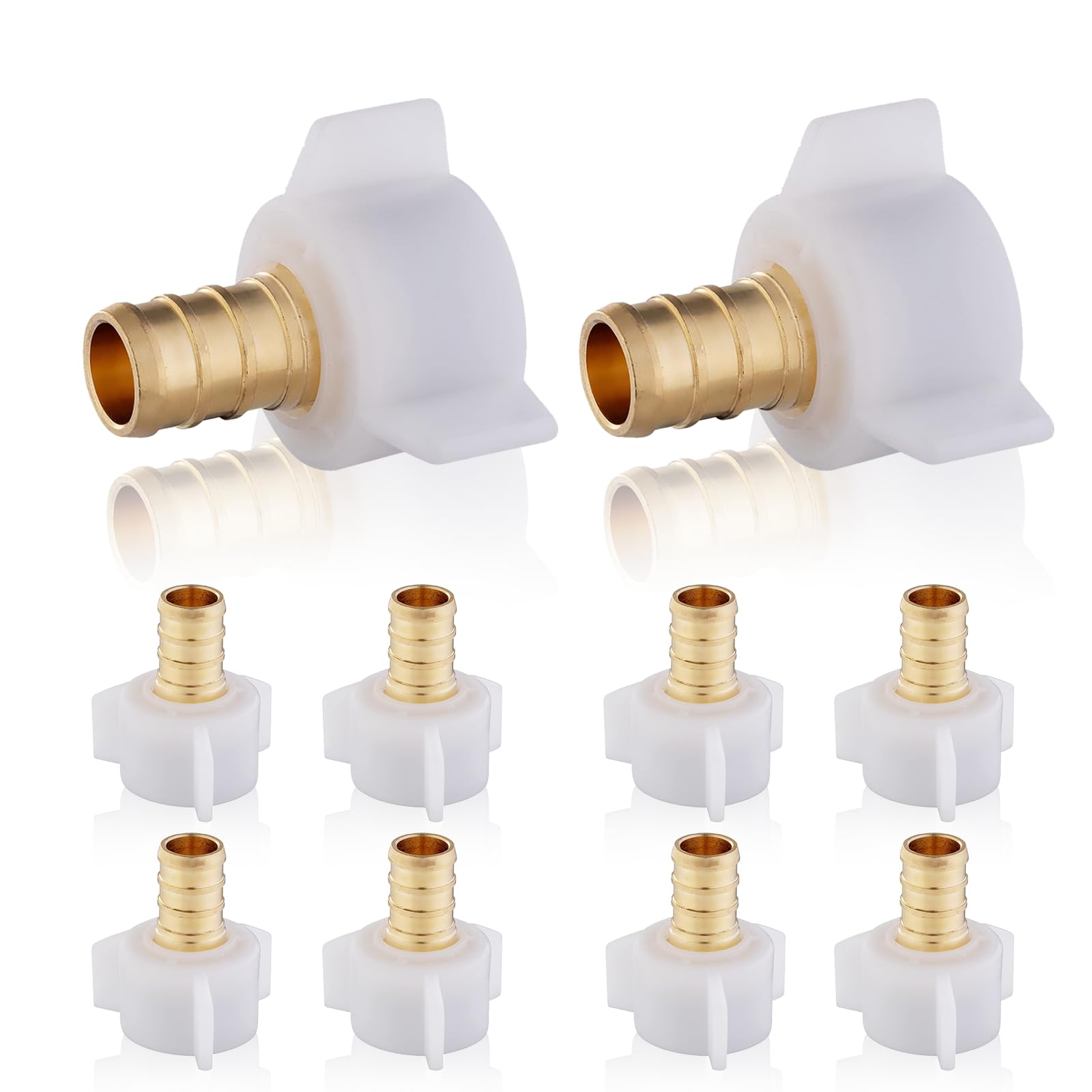 Snapklik.com : 10-Pack HeSun PEX Fittings, 3/4" Pex X 3/4" Female NPT ...