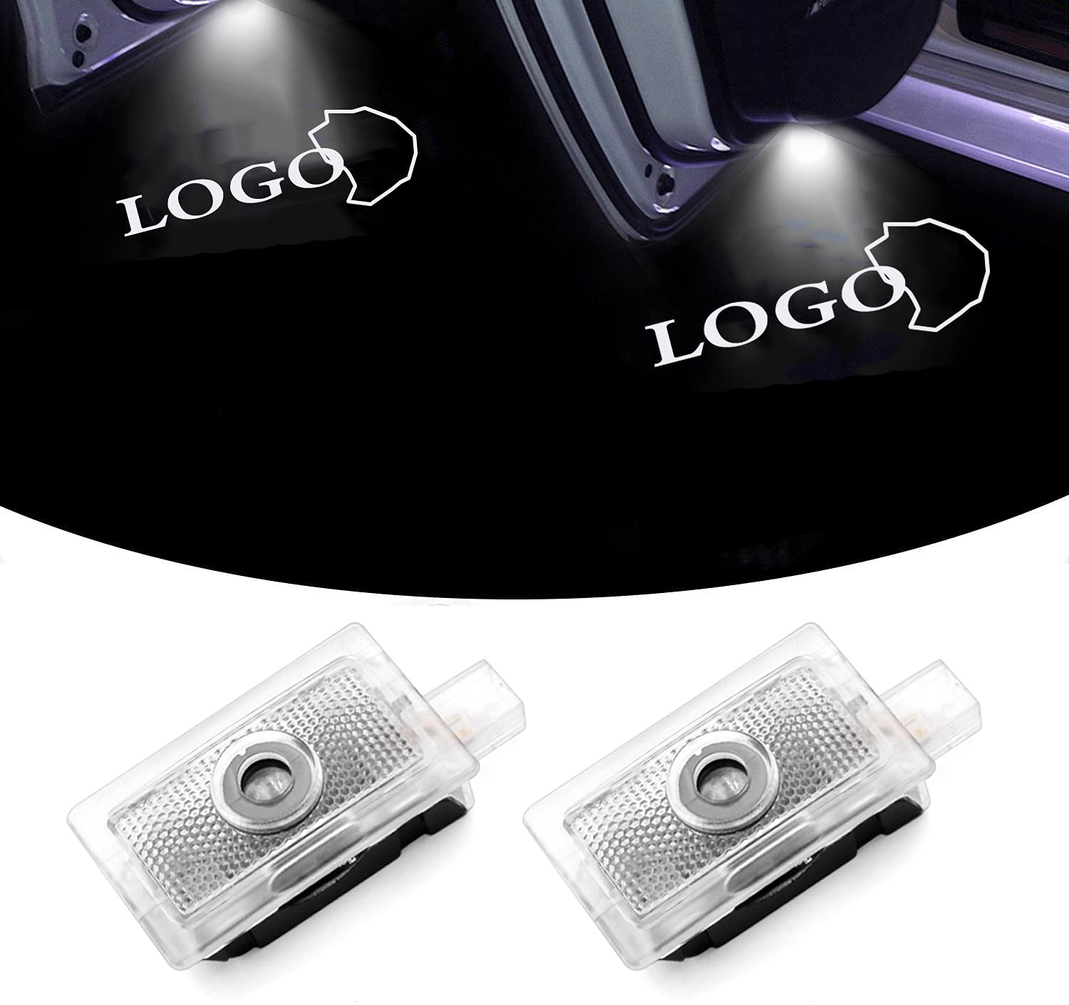 Car Door Welcome Light Led Car Logo Door Light Compatible | Desertcart ...