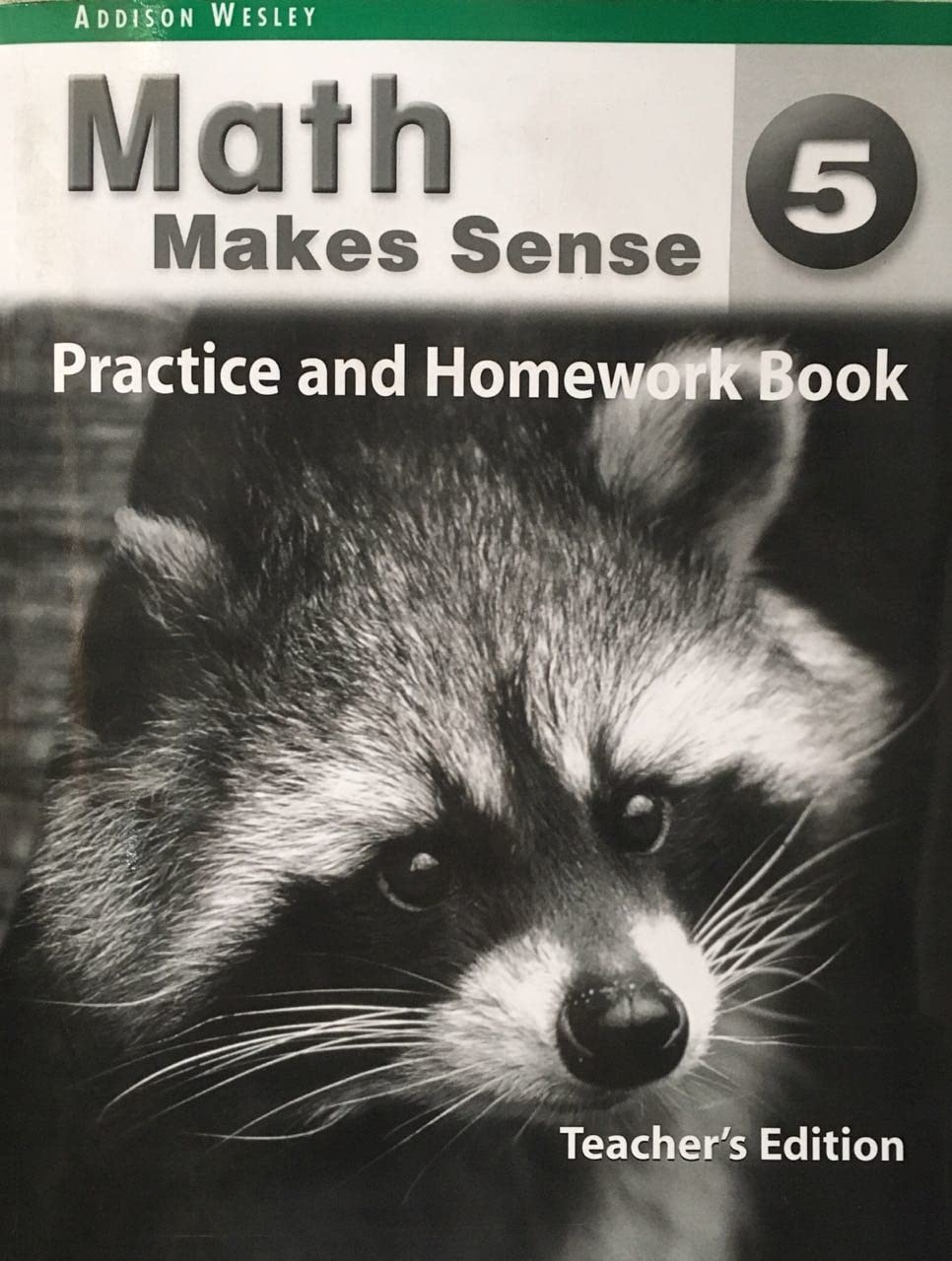 Answer key for Math Makes Sense 5 Practice and Homework Book: Teacher's ...