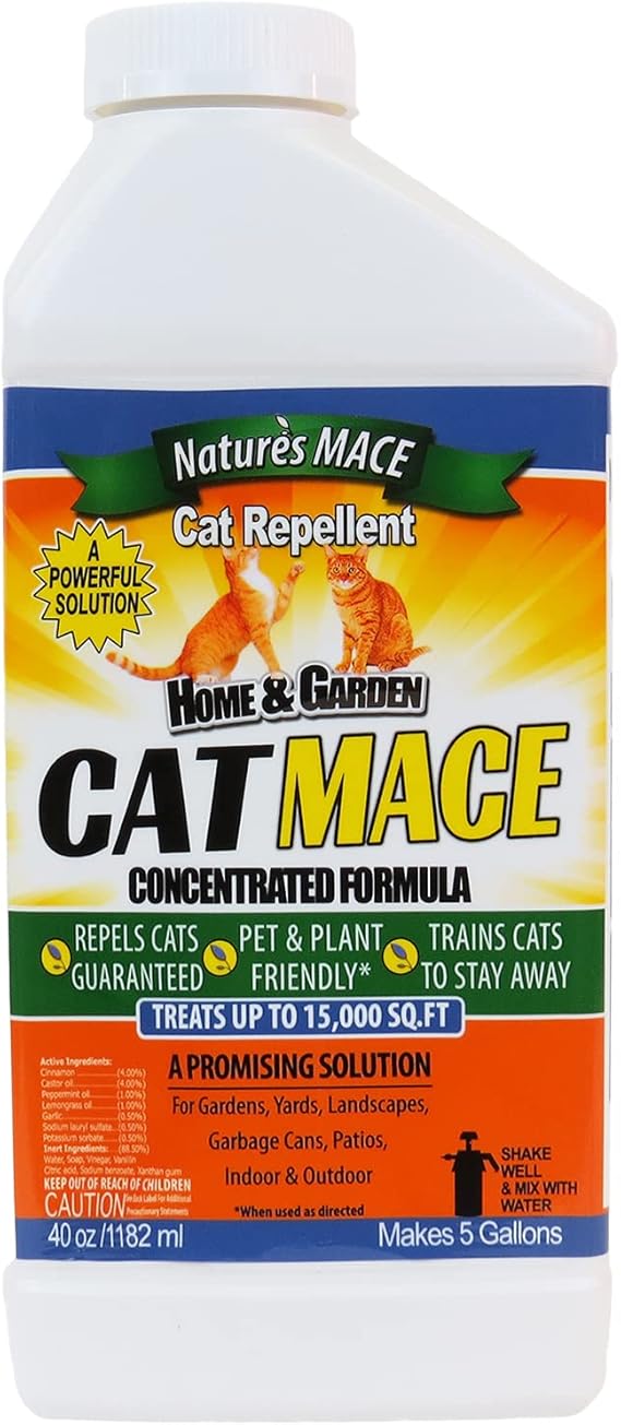 Amazon.com: Nature's Mace 40 Ounce Cat Repellent Concentrate, Cat ...