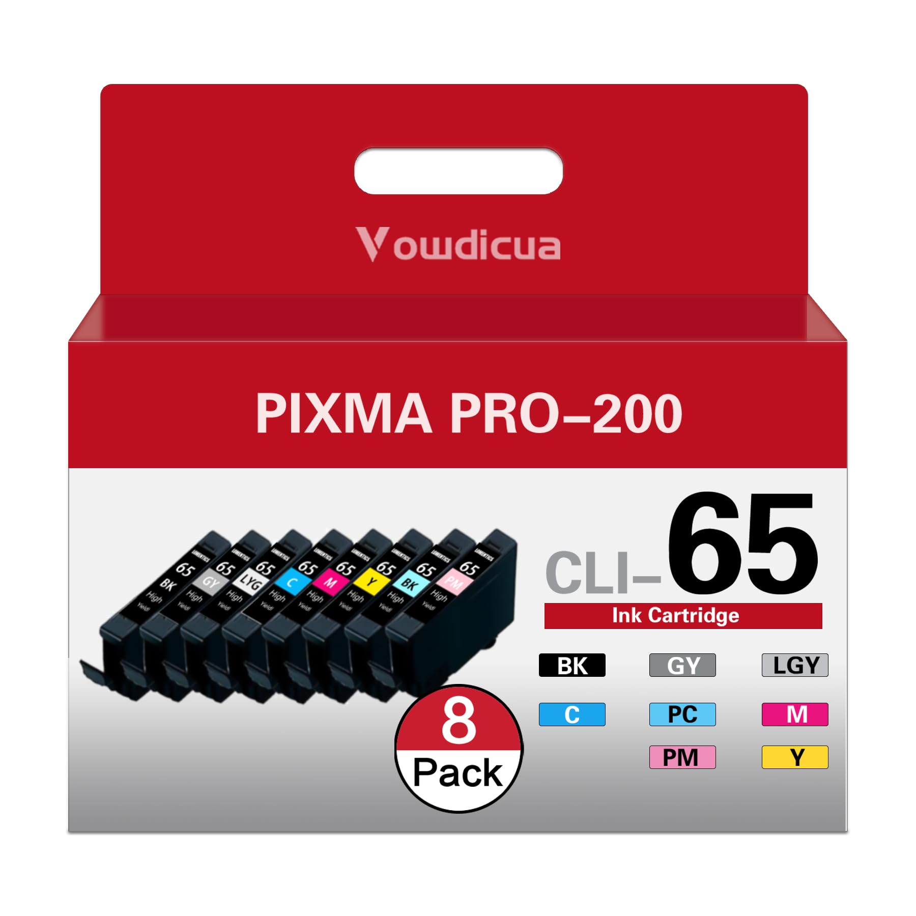CLI-65 Ink Cartridges for PRO 200 Printer - High Capacity Compatible ...