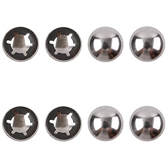 LIGHUFEIC 8-Pack Spring Steel Push On Pushnut Caps - Fits 5/8” Axles ...