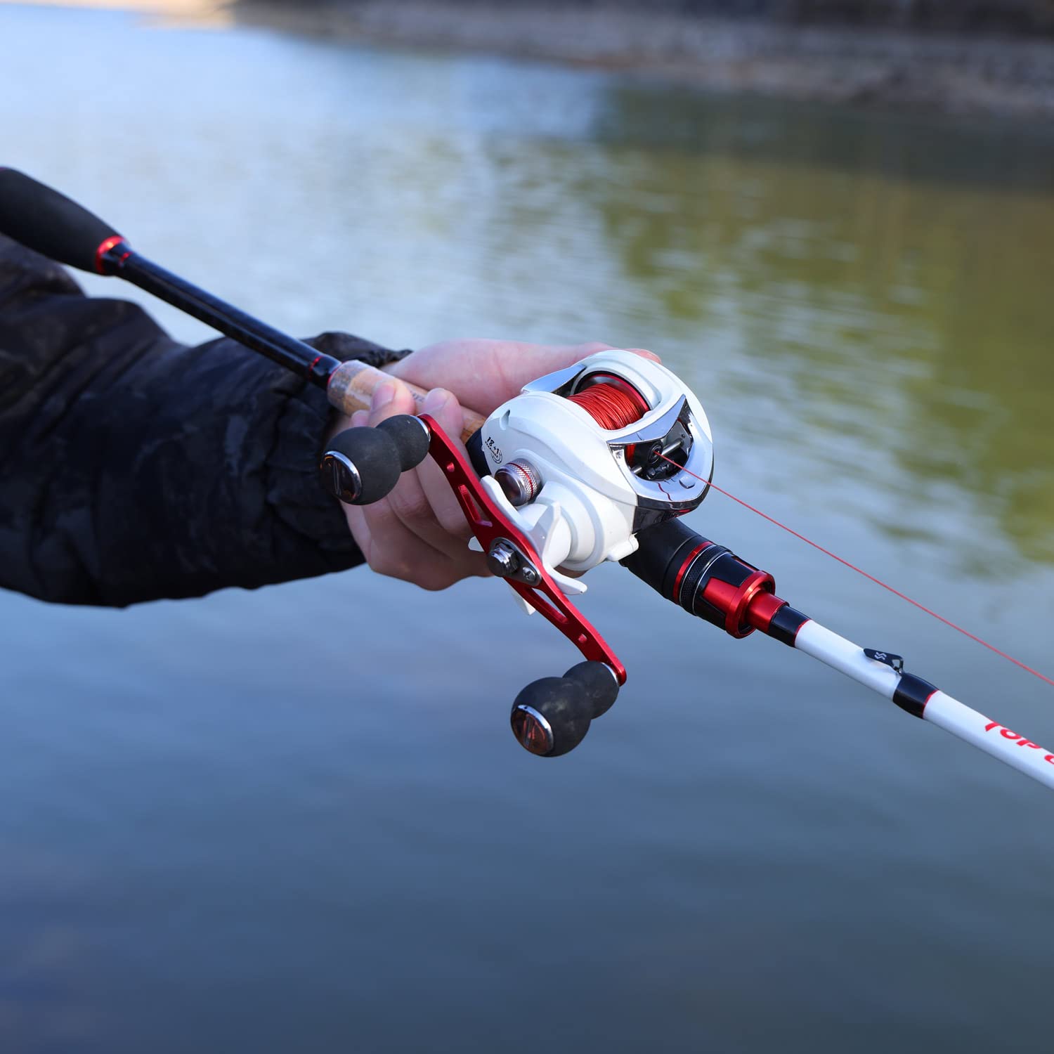 Sougayilang Fishing Pole, 2PC Spinning Rod with EVA and Cork Handle ...