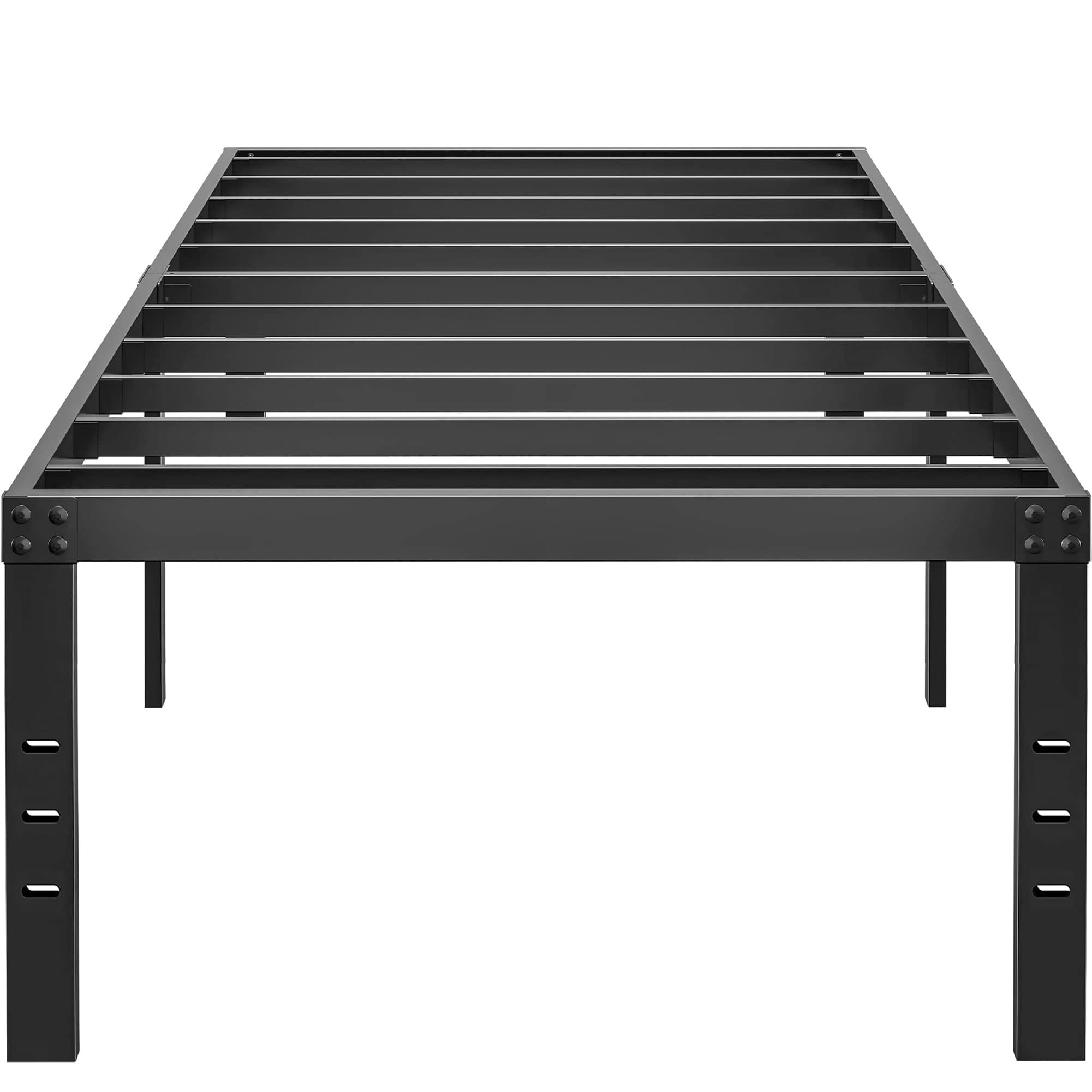Amazon.com: HOBINCHE 20 Inch Twin Size Bed Frame, No Box Spring Needed ...