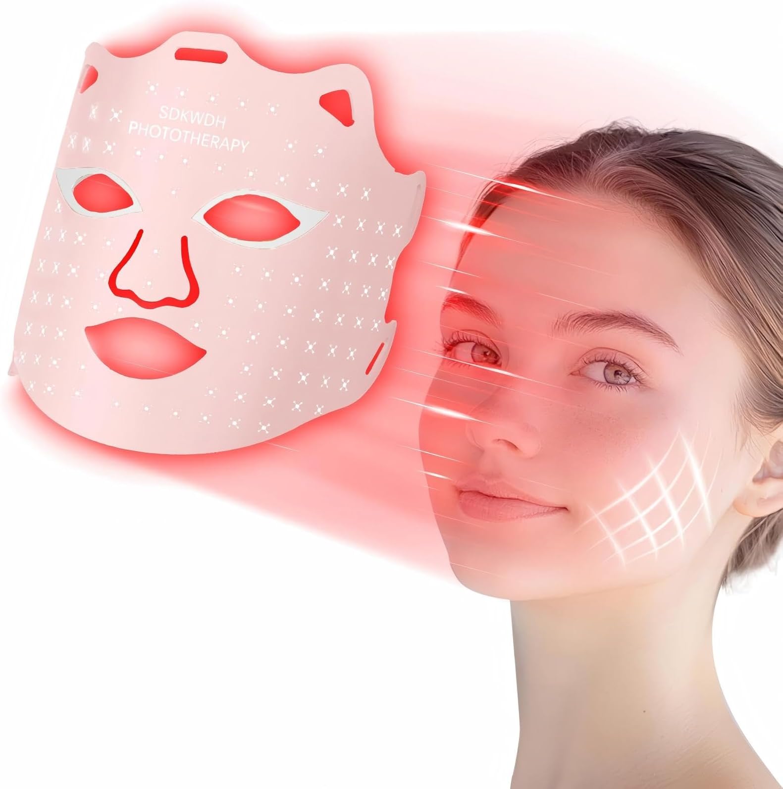 Amazon.com : SDKWDH Led Face Mask Light Therapy At Home, 7 Colors LED ...