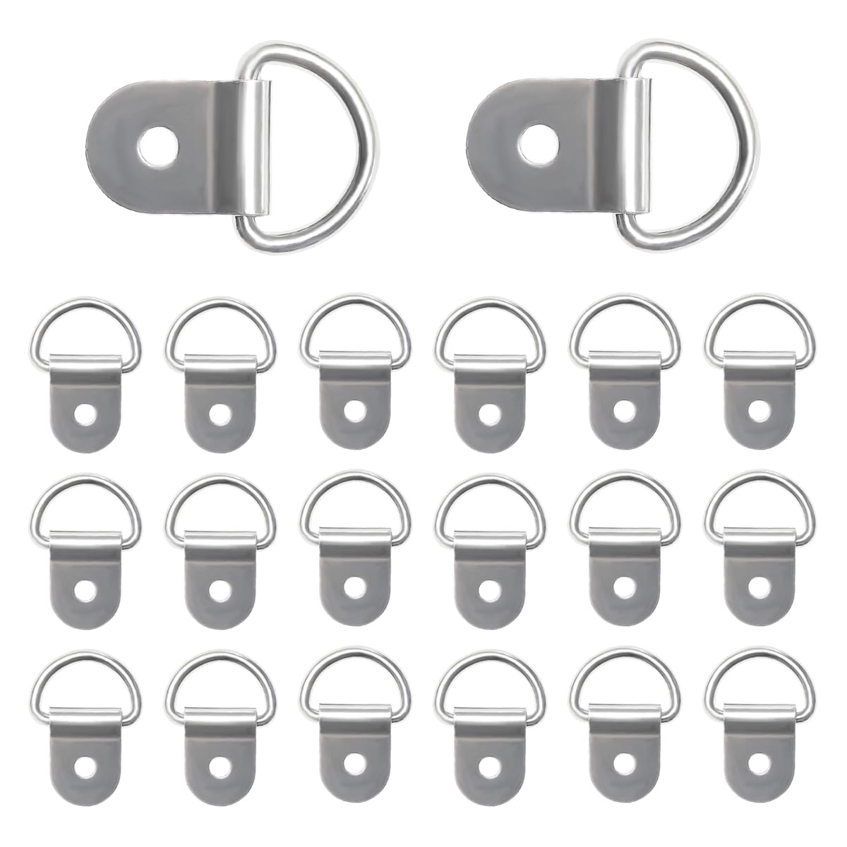 Snapklik.com : KVAEY 20 PCS Small Steel D-Ring Tie Downs, Heavy Duty ...