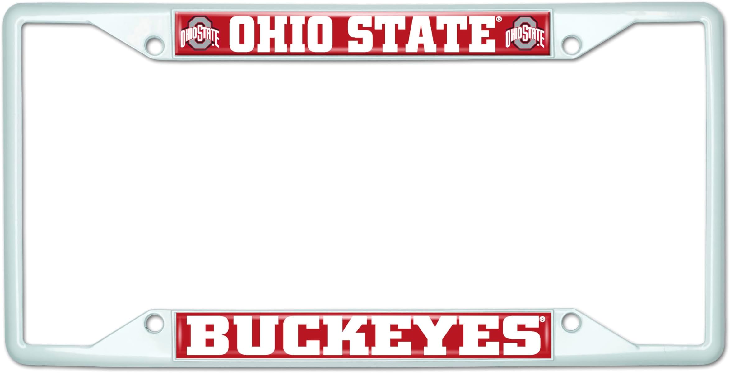 Amazon.com: EliteAuto3K Ohio State Buckeyes License Plate Frame Cover ...