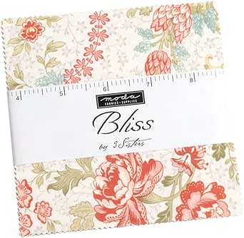 Amazon.com: Bliss Charm Pack by 3 Sisters; 42-5" Precut Fabric Quilt ...