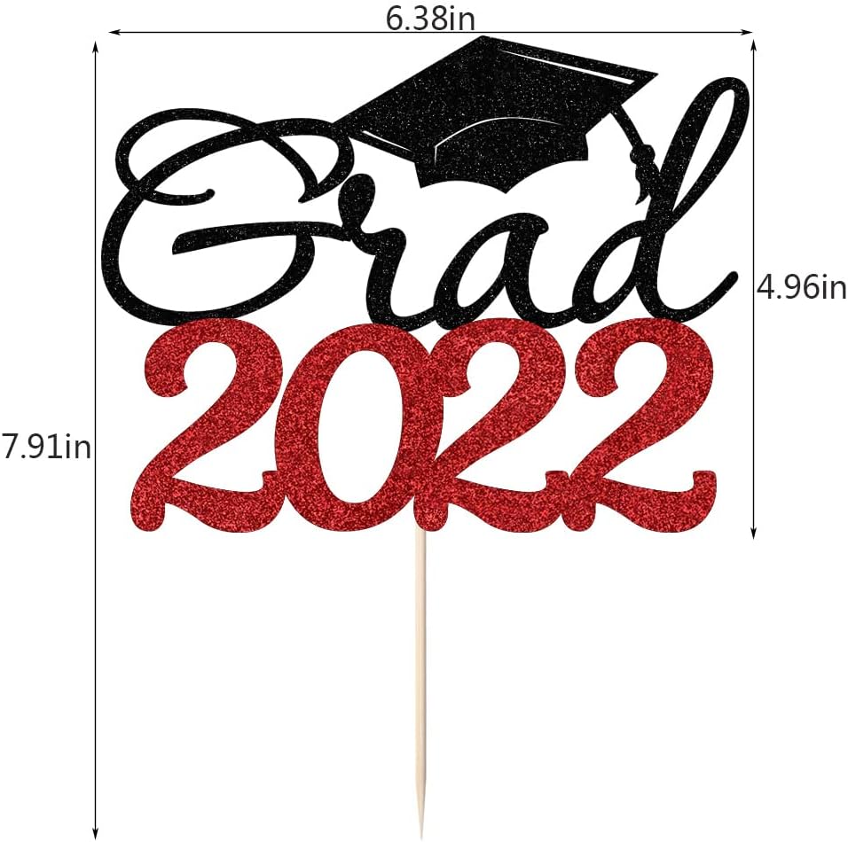 Buy Grad 2022 Cake Topper - 2022 Congrats Graduation, Happy Graduation ...