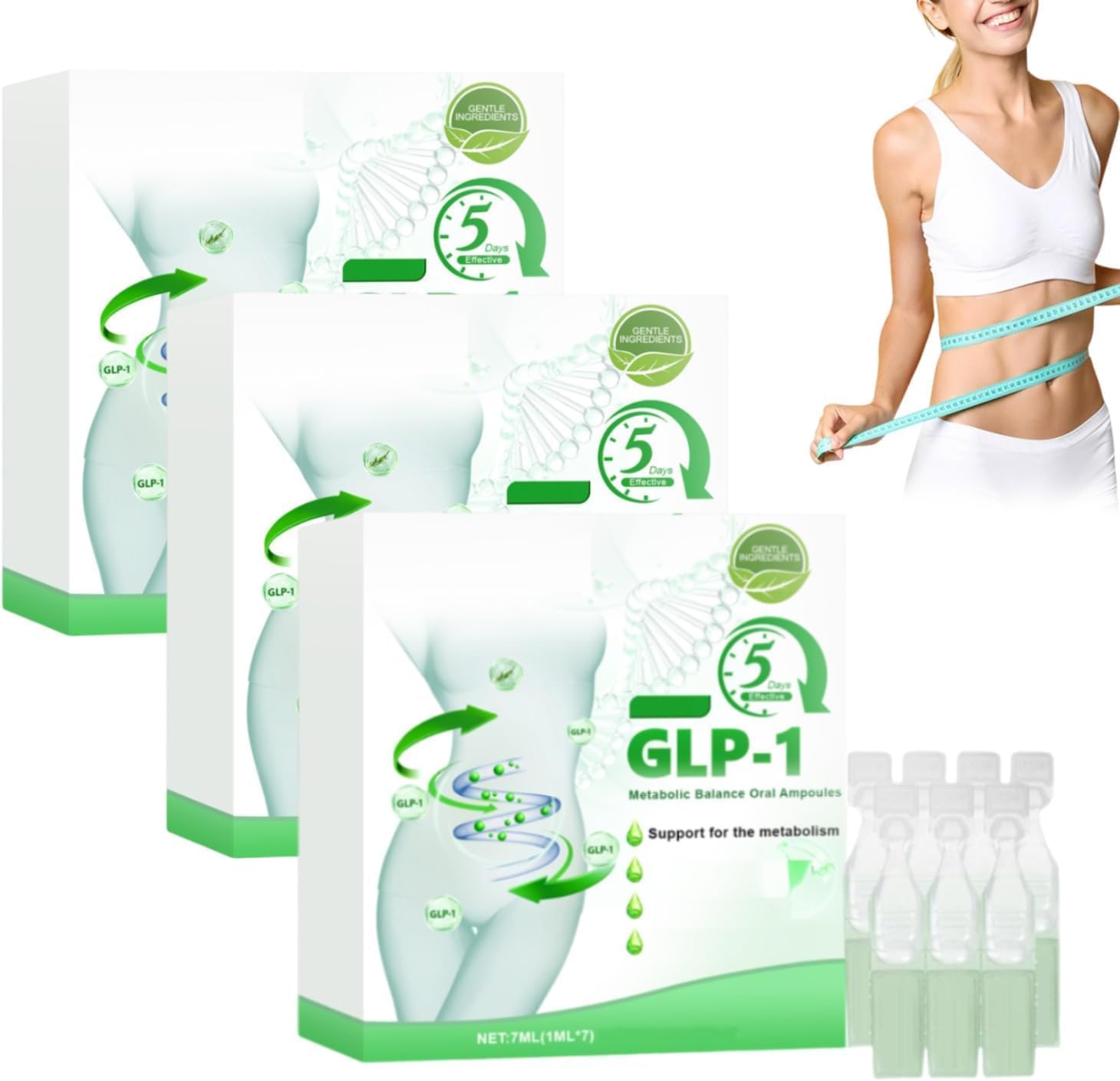 LERCEA Glp-1 Metabolic Balance Oral Ampoules, Advanced Glp-1 Oral ...