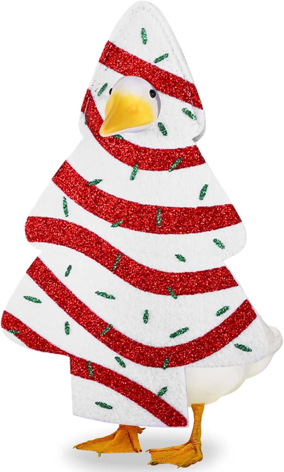Amazon.com : JcHrmers Christmas Tree Cake Goose Outfit 23 Inch Porch ...