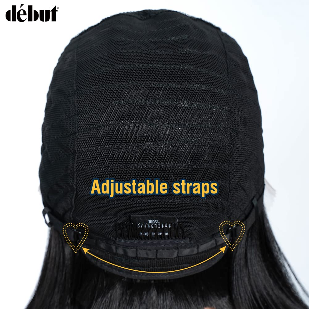 Buy Début Asymmetrical Bob Wigs Ear to Ear Lace with Baby Hair Short ...