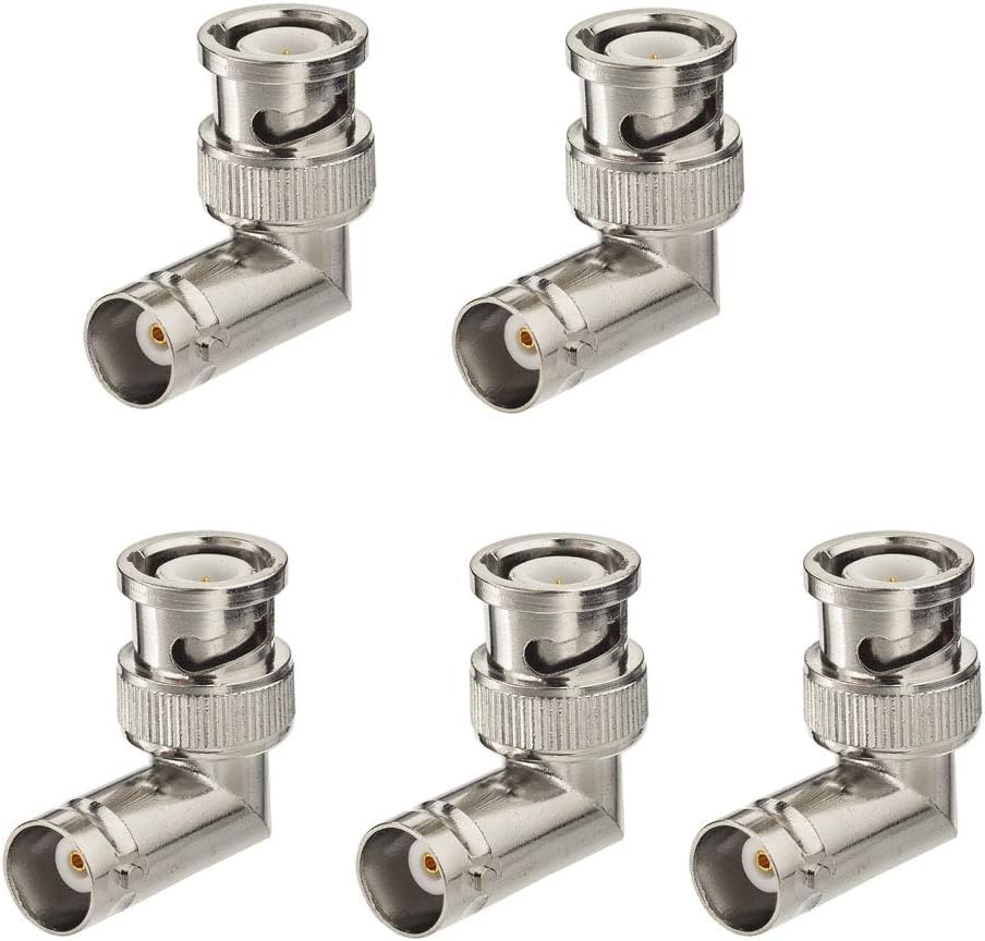 Amazon.com: Eightwood 5pcs BNC Male to Female Elbow Right Angle Adapter 50ohm : Electronics