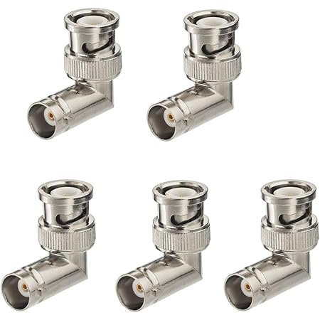 Amazon.com: Right Angle BNC Connector - 4 Pack - BNC Elbow Male Female Adapter / 90 Degree ...