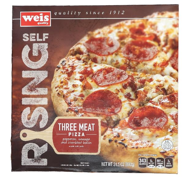 Amazon.com: Weis Quality, Self Rising Pizza 3 Meat, 31.5 Ounce ...