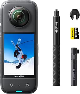 Amazon.com : Insta360 X3 Creator Kit - Waterproof 360 Action Camera with 1/2" 48MP Sensors, 5.7K ...