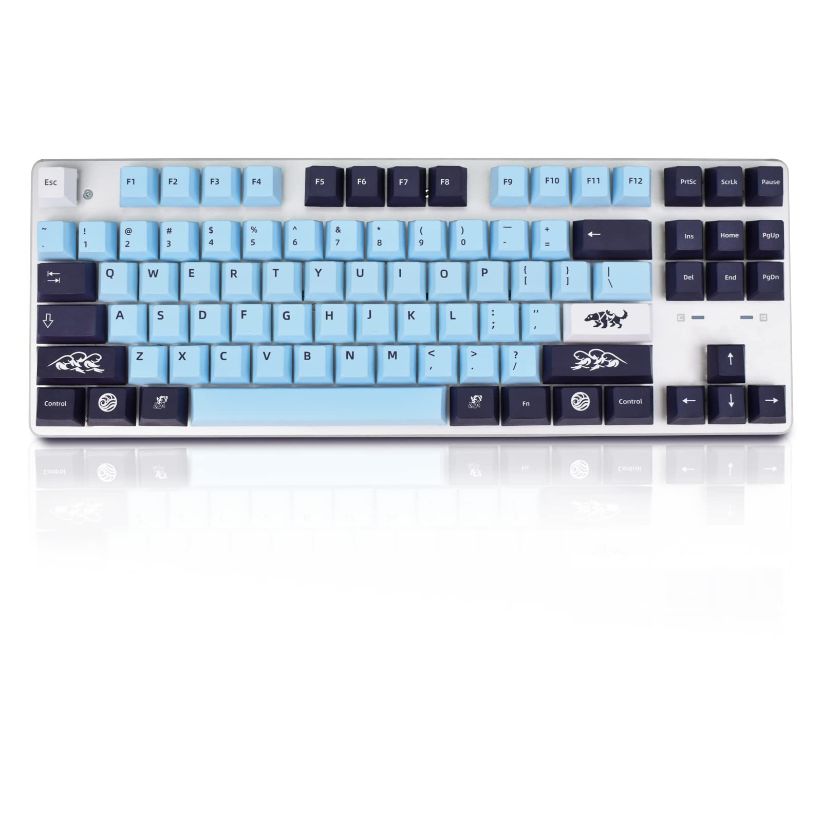 MOLGRIA GMK MIZU Keycaps, 136 Set Keycaps MIZU for Gaming Keyboard, PBT ...