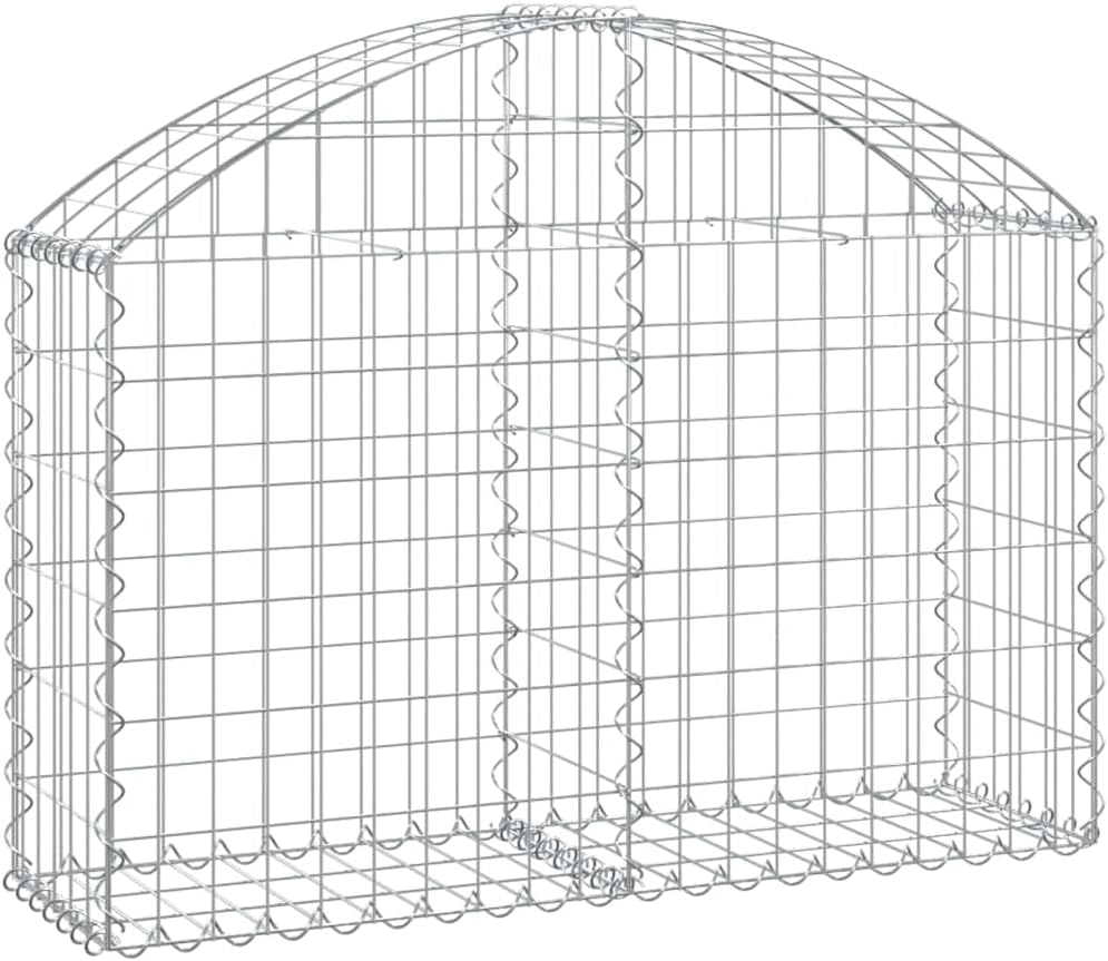 Amazon.com: Tidyard Arched Gabion Basket Galvanized Iron Mesh Gabion ...