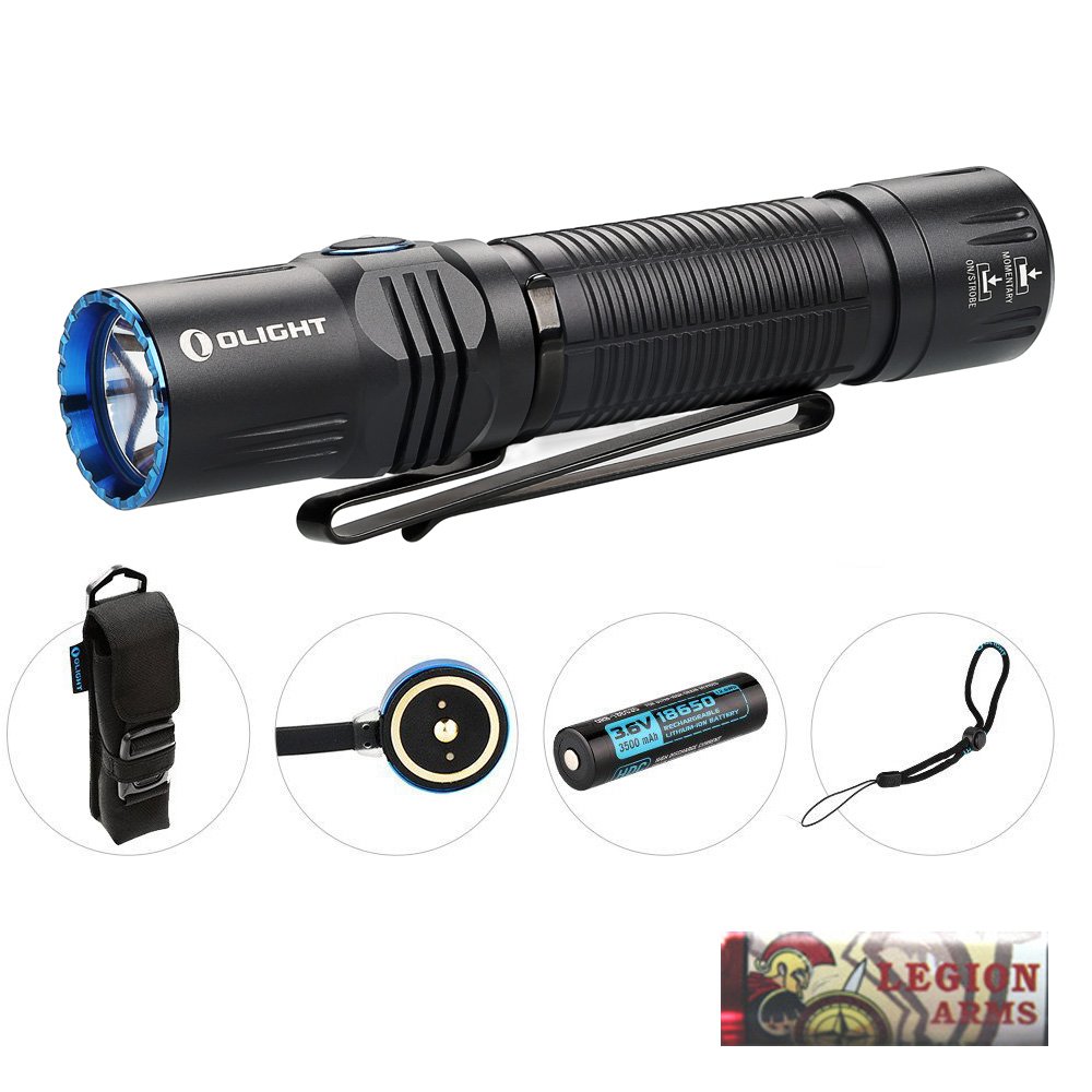 Weapon Kit: Olight M2R Warrior tactical LED flashlight 1500 lumen with ...