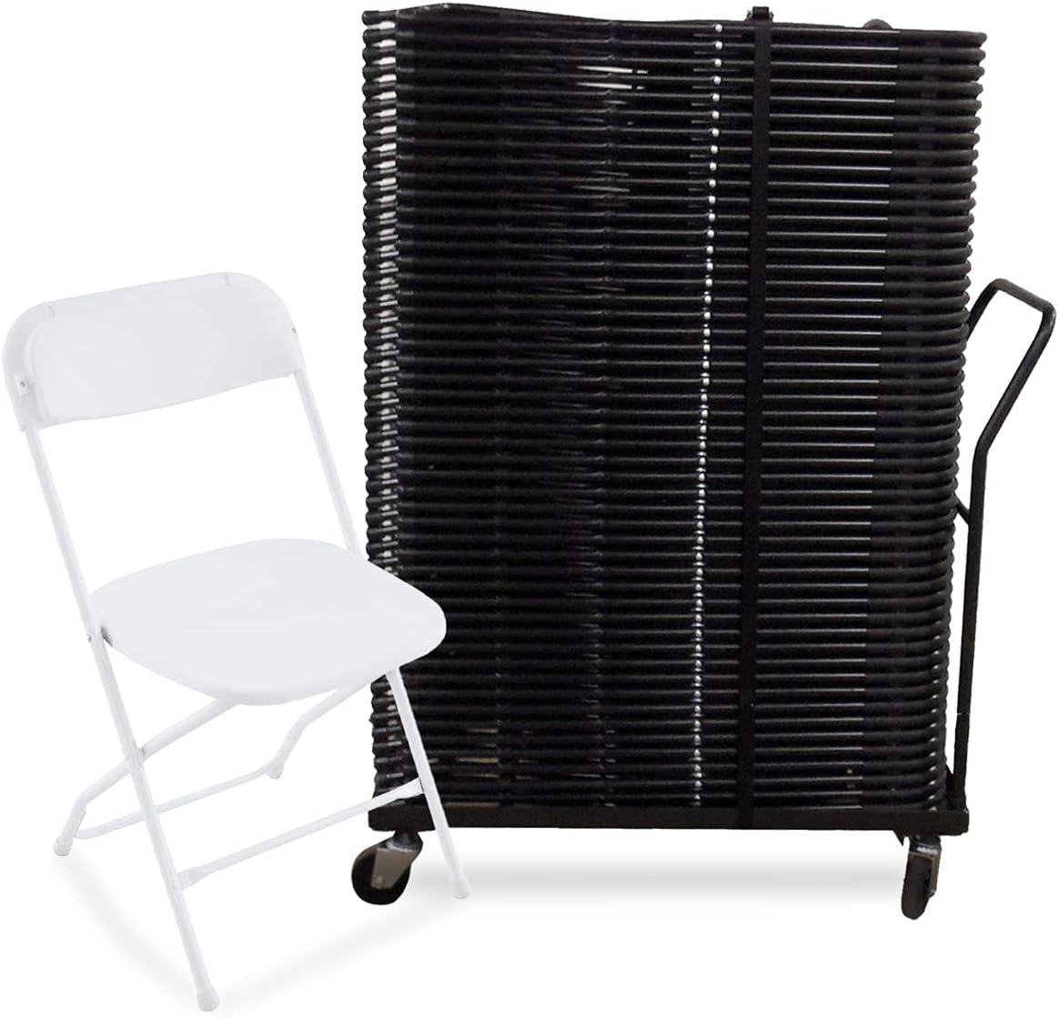 Amazon.com: EventStable 100 TitanPRO™ Plastic Folding Chairs with 2 ...